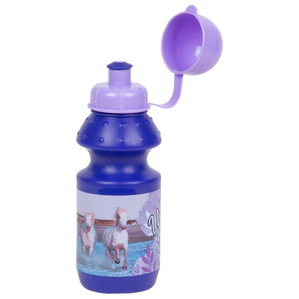 Lovas műanyag kulacs - Violet - Gyerekajándék