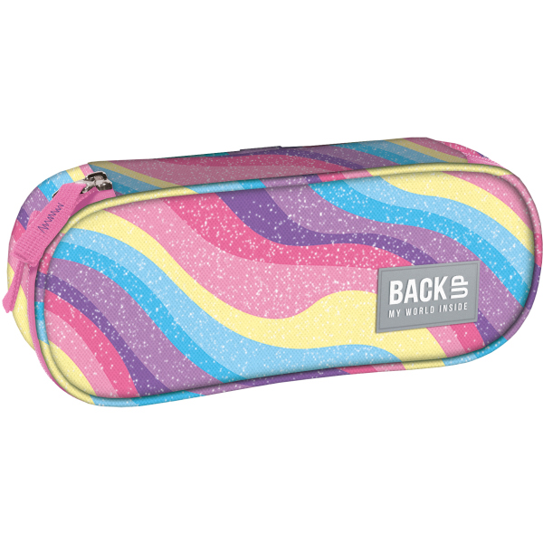 BackUp ovális tolltartó - Szivárvány - Gyerekajándék